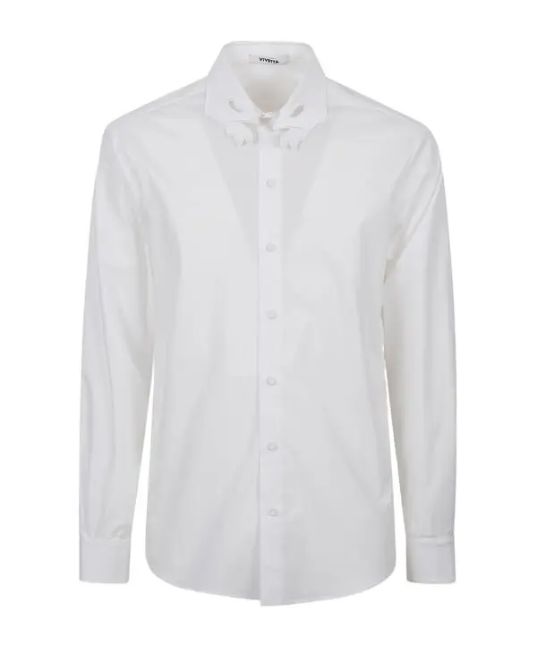 Vivetta Classic Shirt With Collar Embroidery