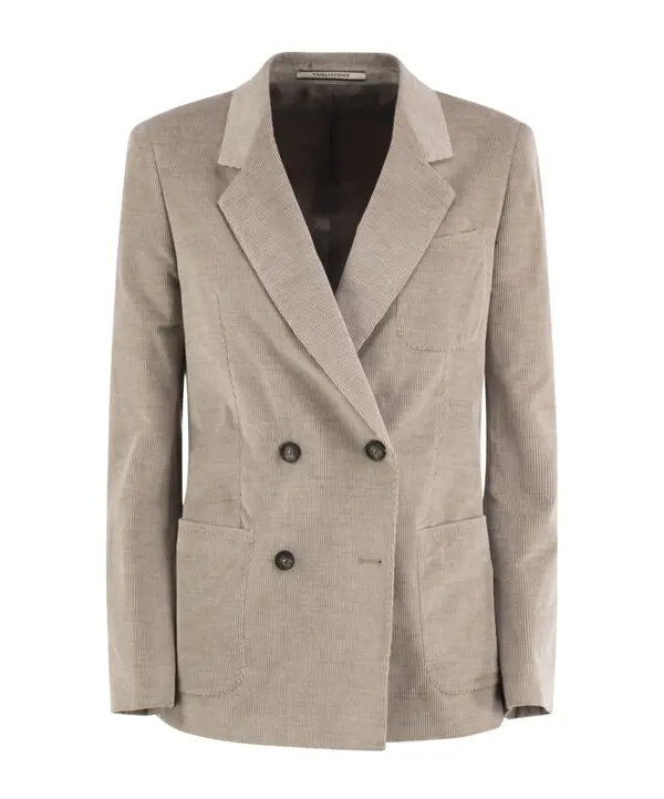 Tagliatore Double-breasted Corduroy Blazer