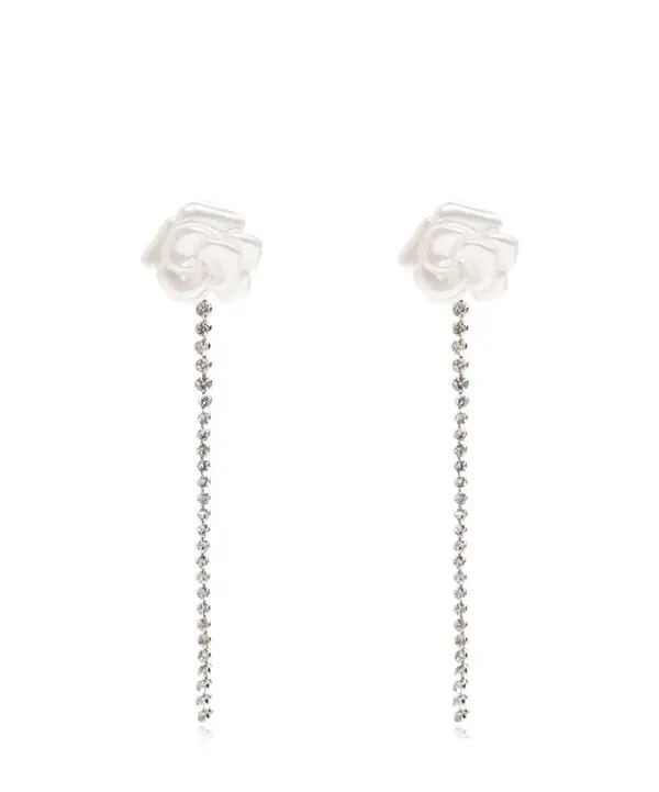 SELF-PORTRAIT Long Crystal Earrings