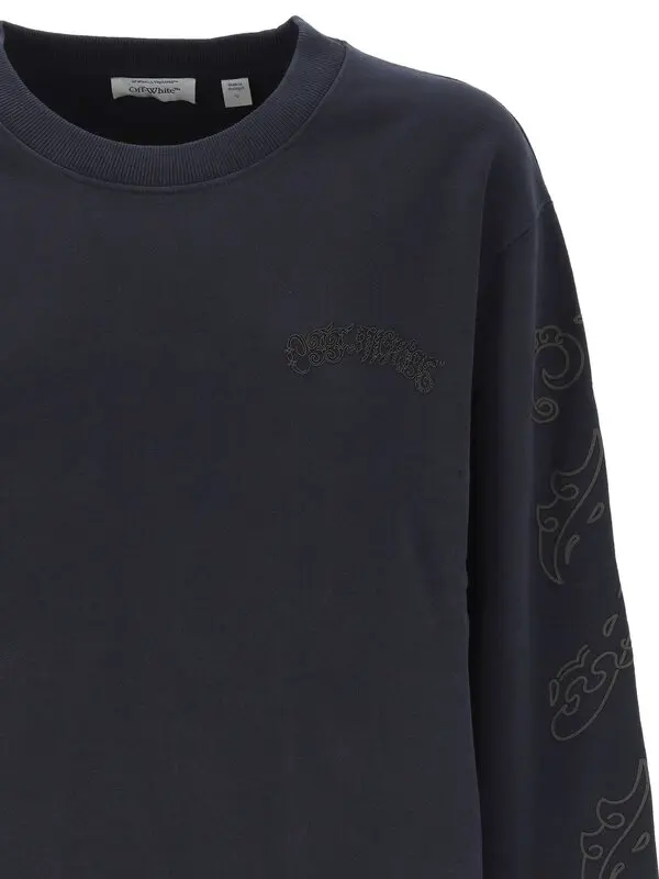 Off-White Long-sleeve Sweatshirt - Black