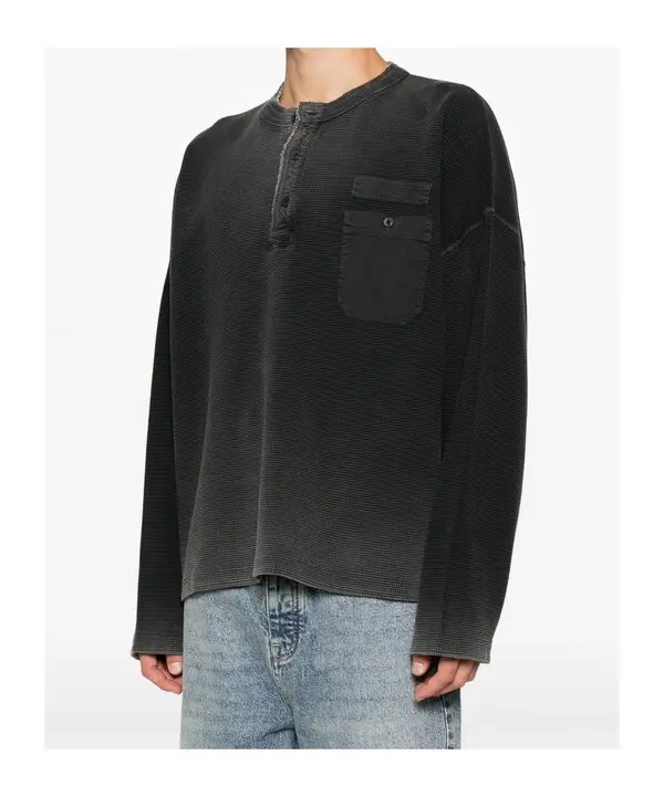 REPRESENT Waffle-knit Sweatshirt