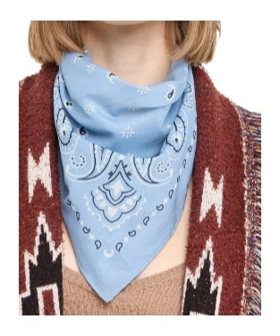 Alanui Paisley-pattern Bandana - Blue