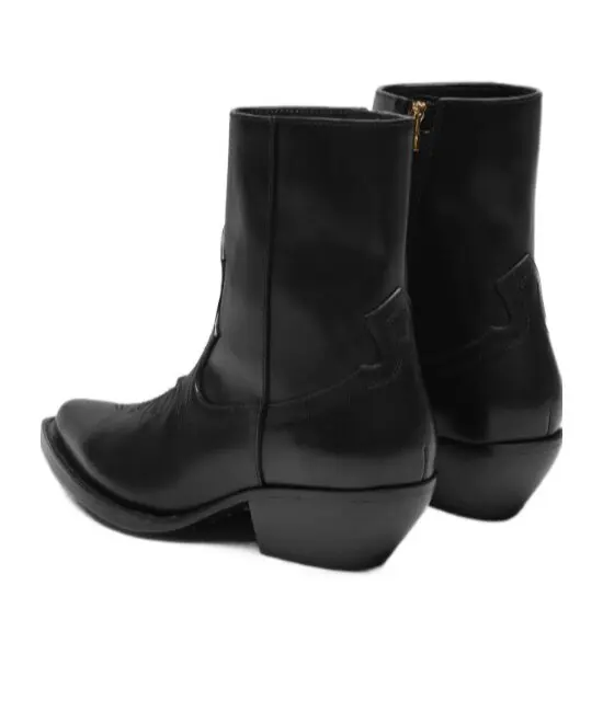 Amiri Embroidered Leather Boots