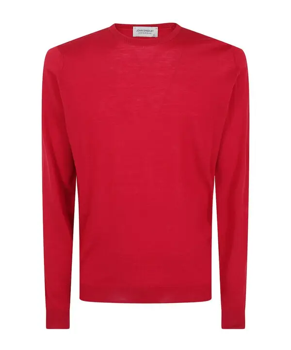 John Smedley Long-sleeved Sweater - Ruby Red