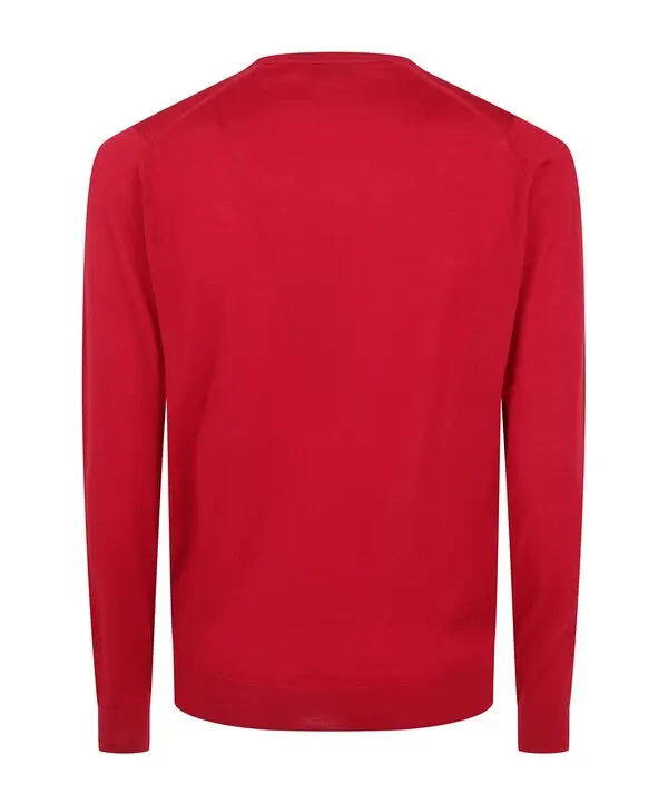 John Smedley Long-sleeved Sweater - Ruby Red