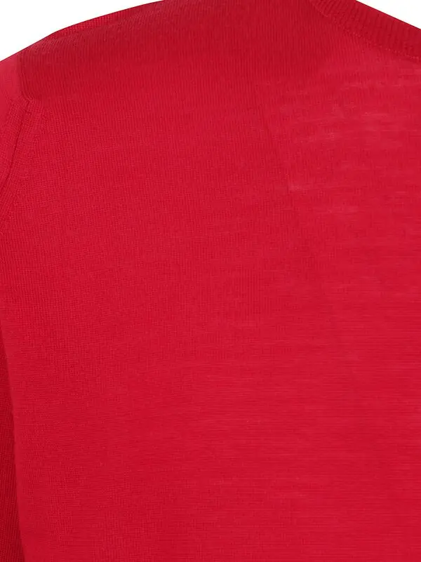 John Smedley Long-sleeved Sweater - Ruby Red
