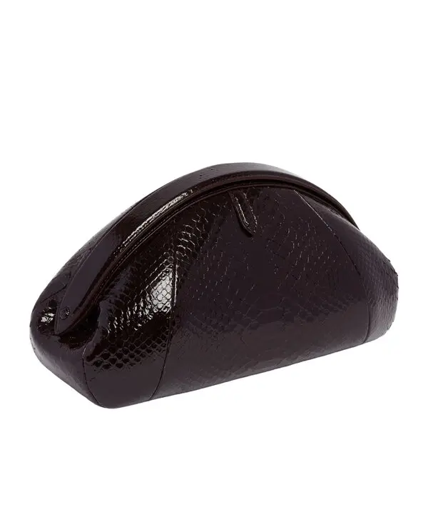 Alaïa Embossed Clutch Bag - Black