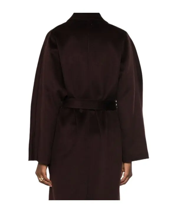Elisabetta Franchi Double Cloth Belted Coat
