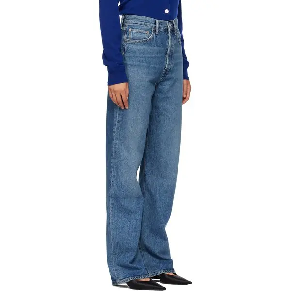 AGOLDE High Waisted Wide Leg Jeans