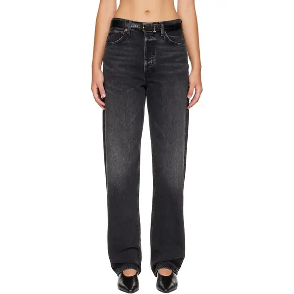 AGOLDE High Waisted Straight Leg Jeans