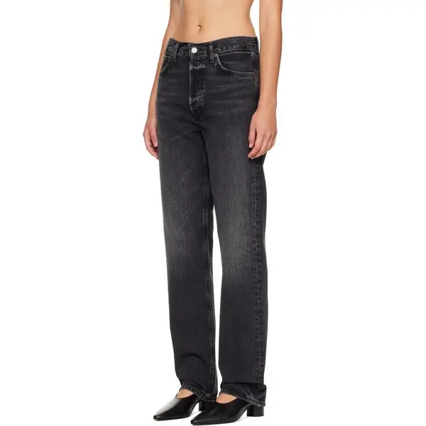 AGOLDE High Waisted Straight Leg Jeans