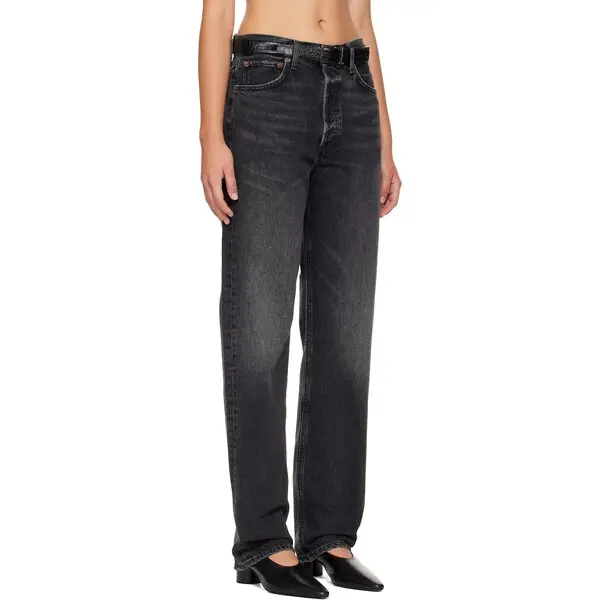 AGOLDE High Waisted Straight Leg Jeans