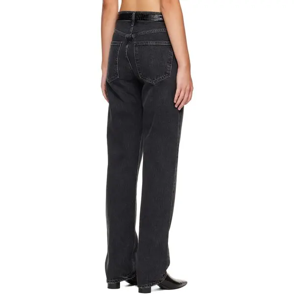 AGOLDE High Waisted Straight Leg Jeans