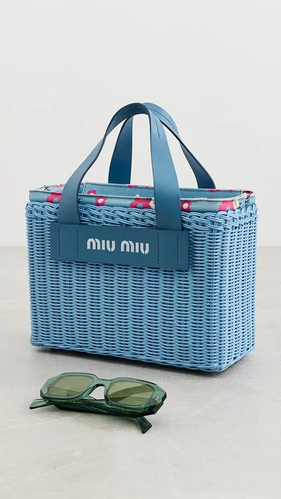 Shopbop Miu Miu Wicker Basket Bag