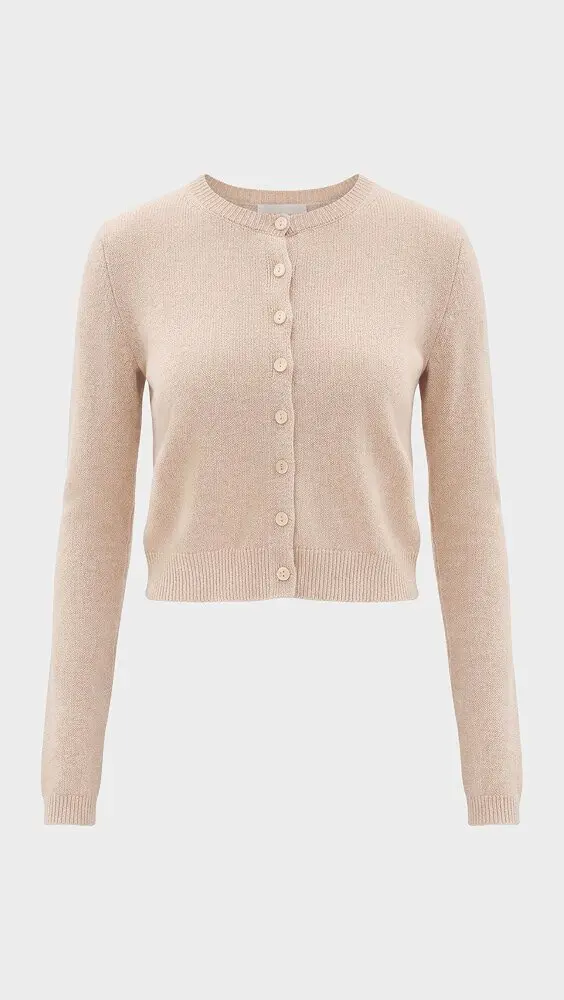 REFORMATION Clara Cashmere Crew Cardigan