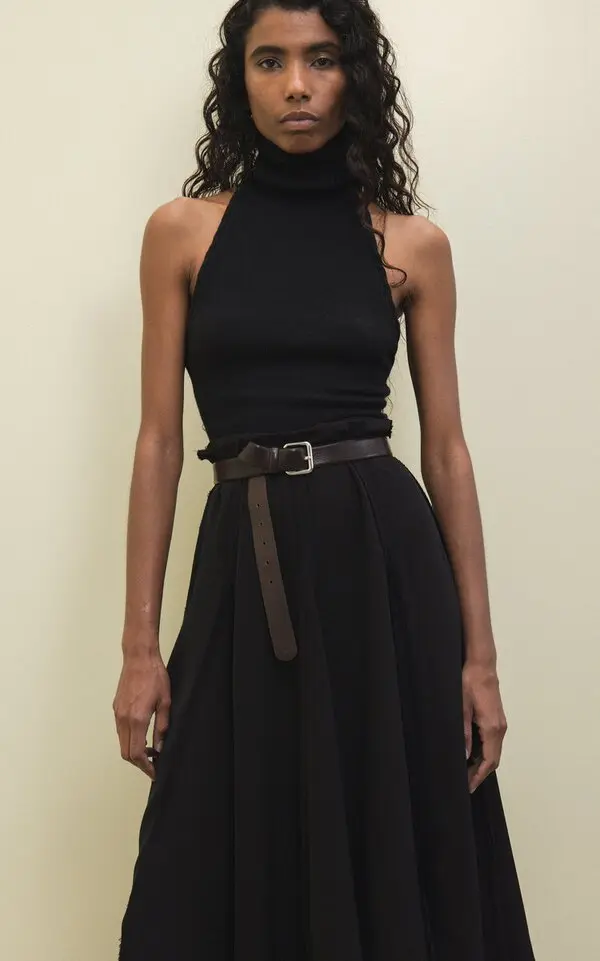 Arakii Knitted Cotton Halter Top