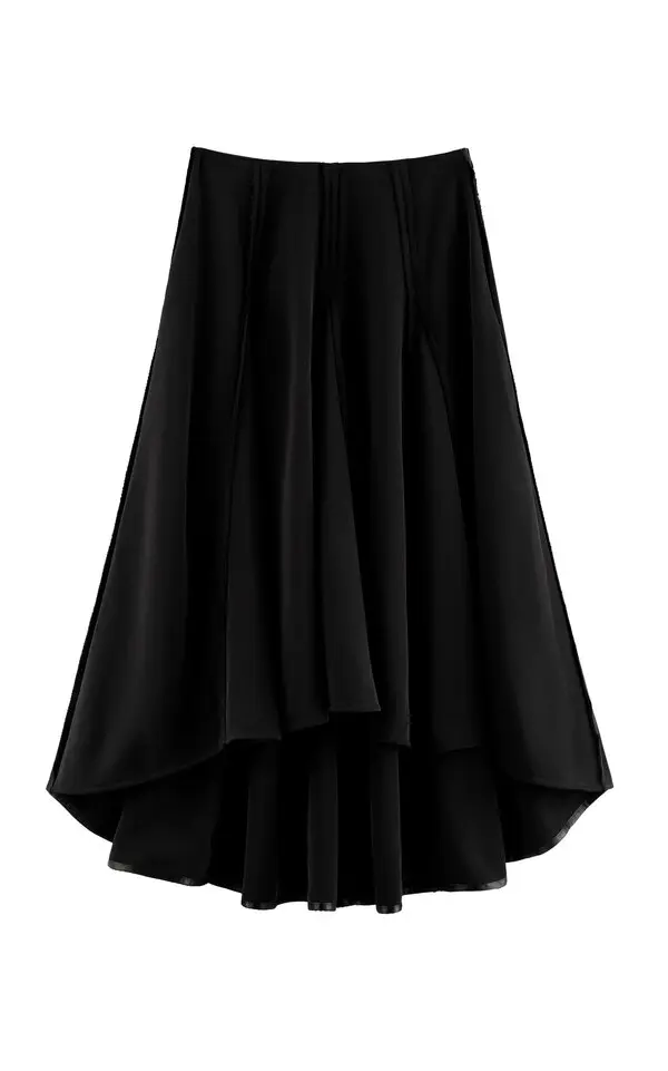 Arakii High Waist Panel Maxi Skirt