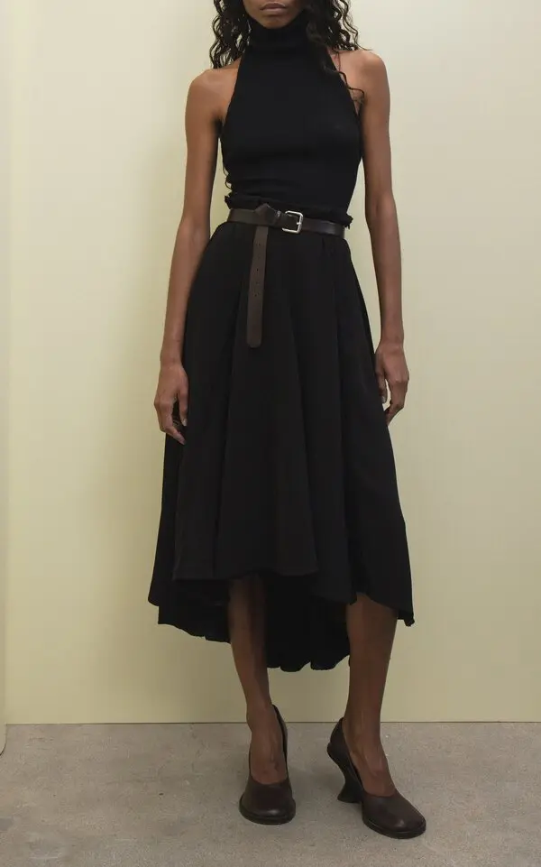 Arakii High Waist Panel Maxi Skirt