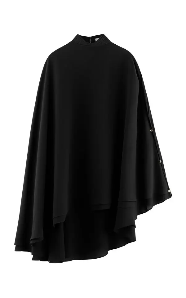 Arakii Poncho Turtleneck Mini Dress