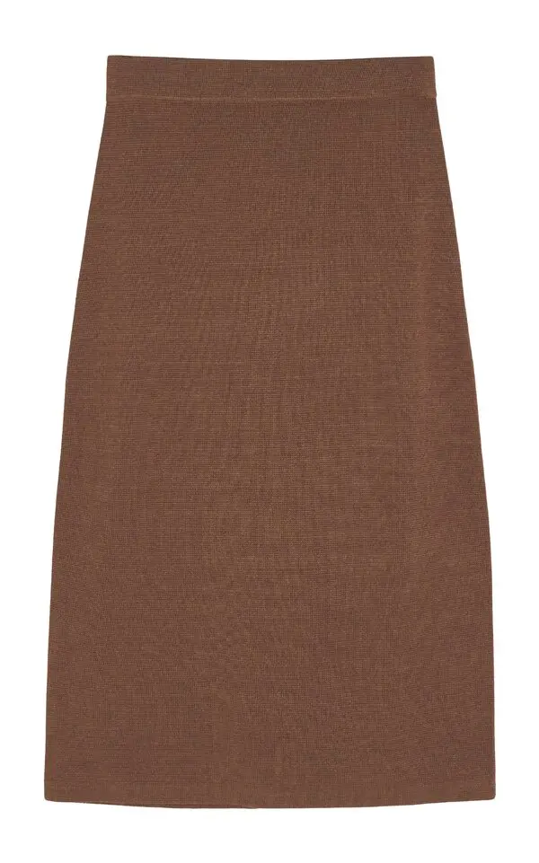 BY MALENE BIRGER Selva Midi Skirt - Brown