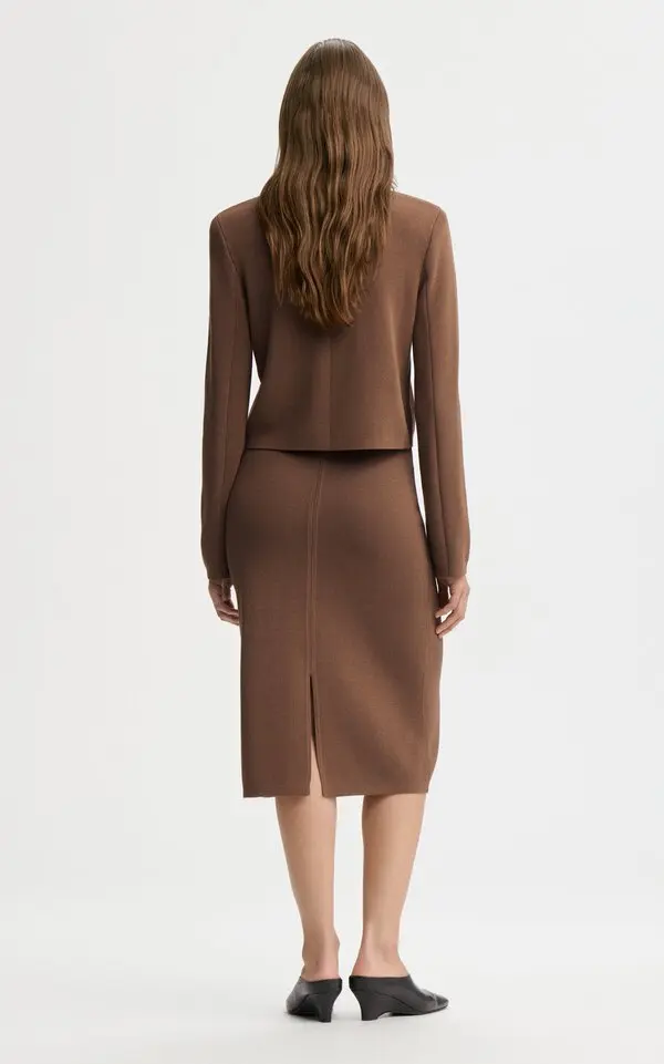 BY MALENE BIRGER Selva Midi Skirt - Brown
