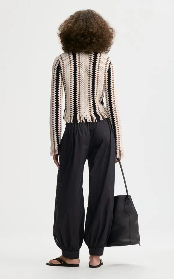 BY MALENE BIRGER Natalia Cotton Crochet Knit Top