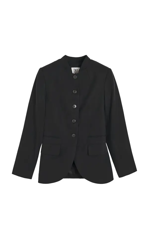 BY MALENE BIRGER Claye Linen-blend Blazer - Black