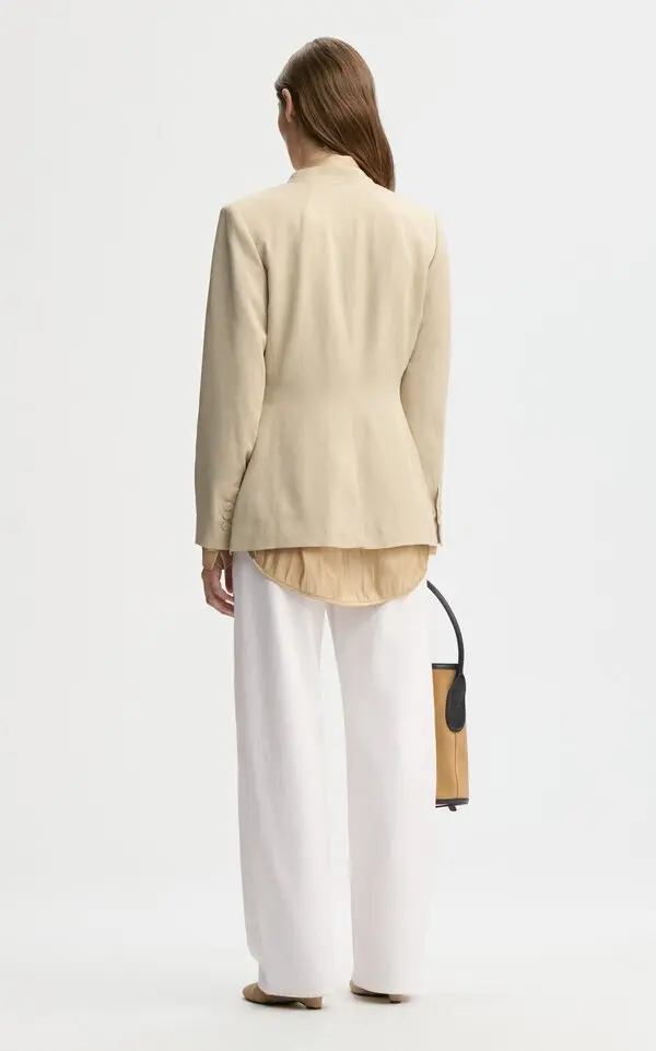 BY MALENE BIRGER Claye Linen-blend Blazer - Khaki
