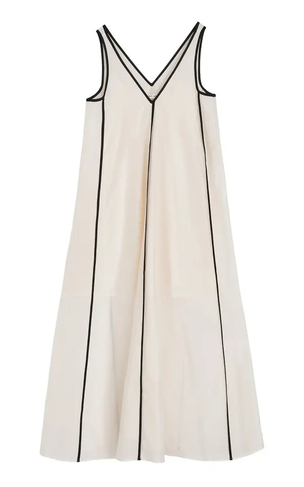 BY MALENE BIRGER Aures Silk-cotton Maxi Dress - Off-white