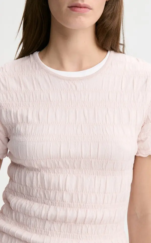 BY MALENE BIRGER Ella Smocked Knit Top