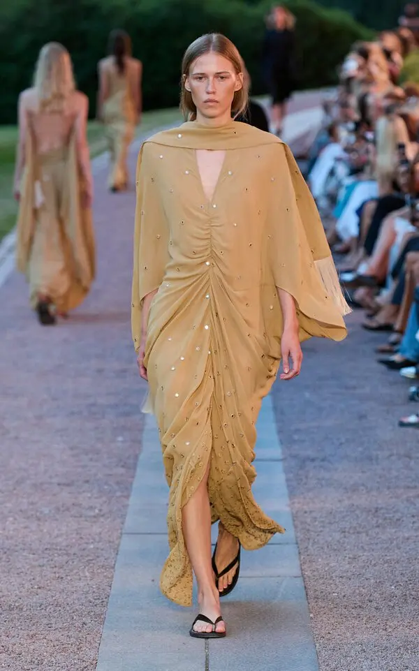 BY MALENE BIRGER Nico Embellished Ruched Maxi Dress