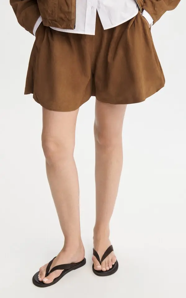 BY MALENE BIRGER Marie Suede Shorts
