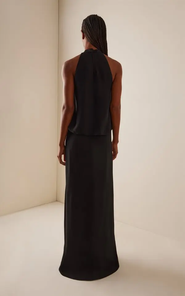 Valentino Garavani Two-tone Silk-cady Gown