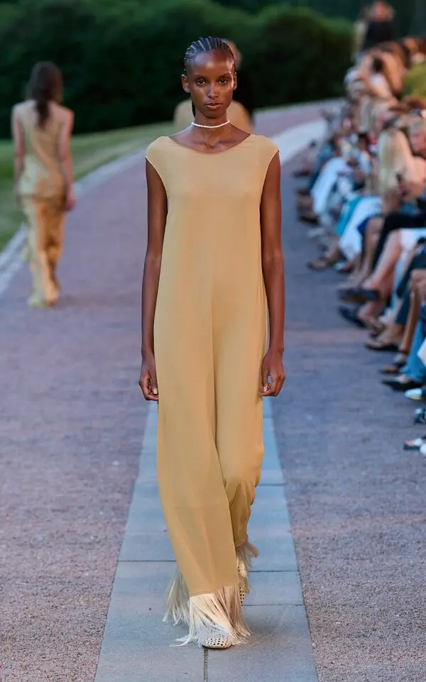 BY MALENE BIRGER Helma Fringed Maxi Dress - Nude
