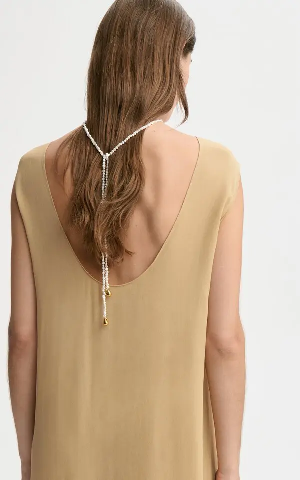 BY MALENE BIRGER Helma Fringed Maxi Dress - Nude