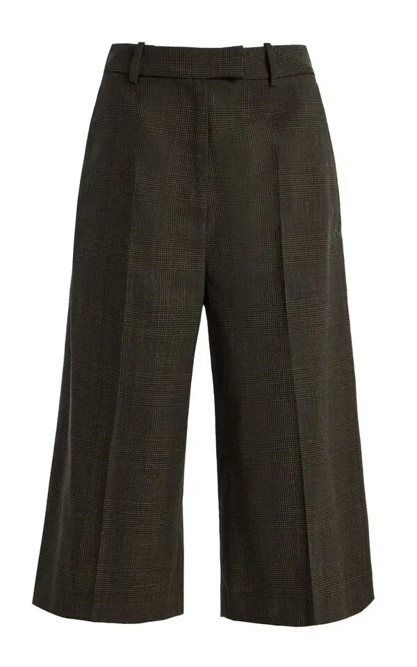 THE FRANKIE SHOP Brickell Wool Bermuda Shorts - Green