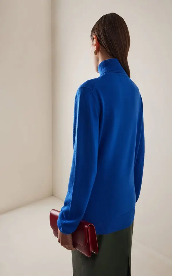 THE FRANKIE SHOP Eve Thin Wool Turtleneck Sweater