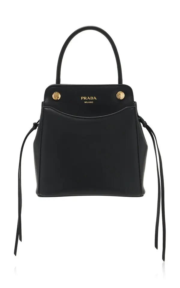 Prada Carry Mini Leather Bag - Black