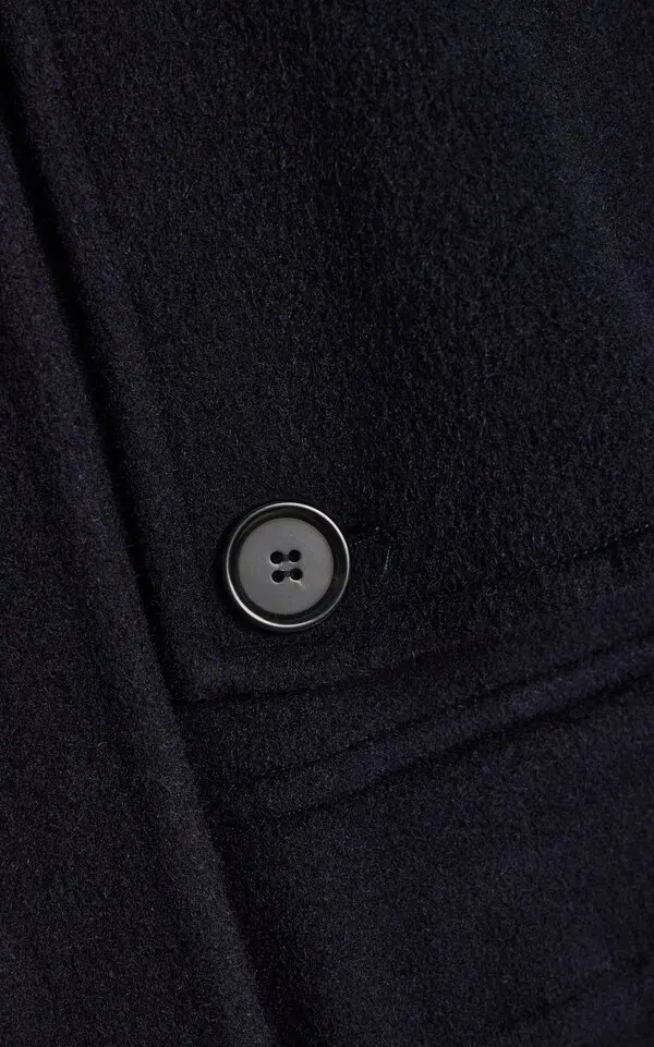 Sea Lona Double-faced Wool Hooded Coat