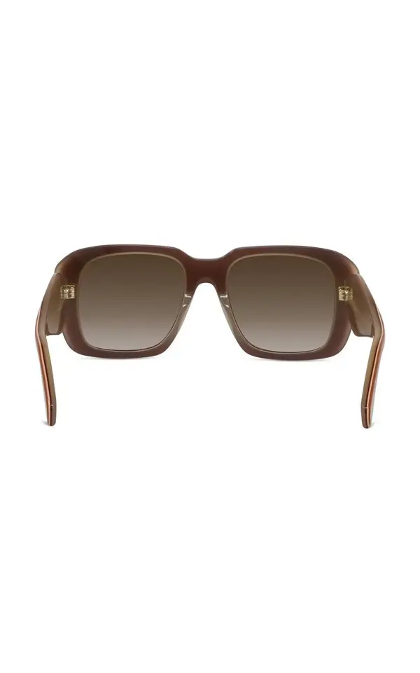 Loewe Signature Square-frame Acetate Sunglasses - Orange