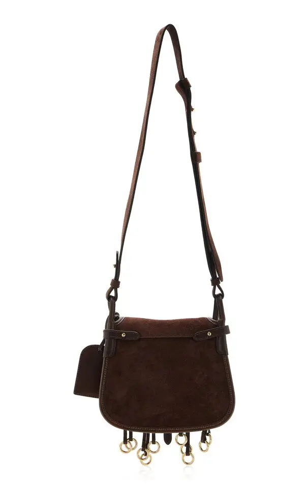 Prada Corsaire Fringed Suede Crossbody Bag