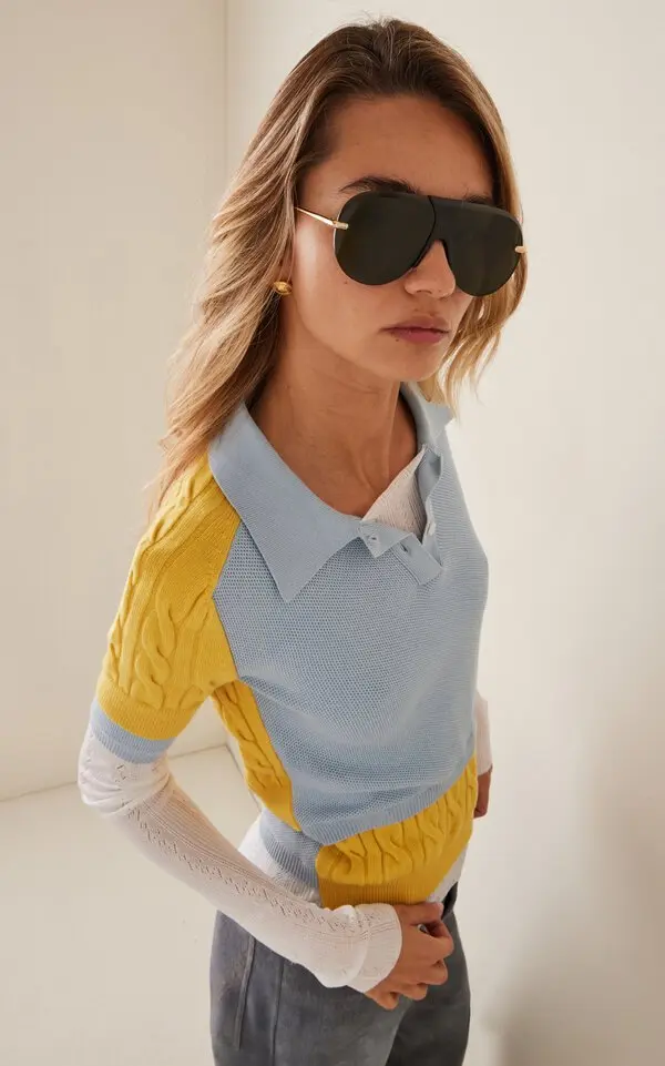 Loewe Slim Round-frame Metal Sunglasses