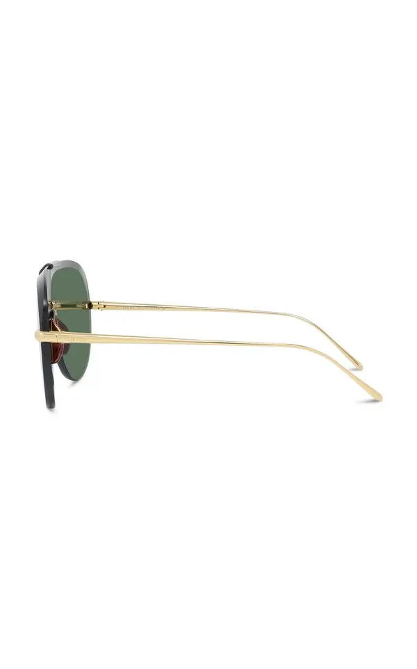 Loewe Slim Round-frame Metal Sunglasses
