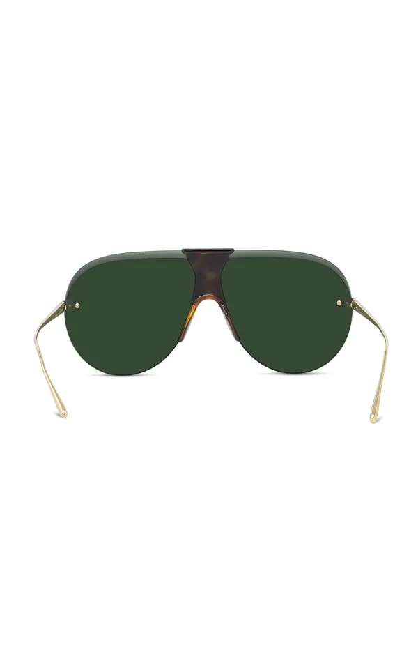 Loewe Slim Round-frame Metal Sunglasses