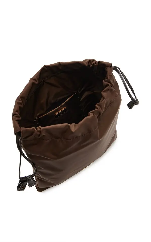 Prada Wish Re-nylon Pouch - Brown