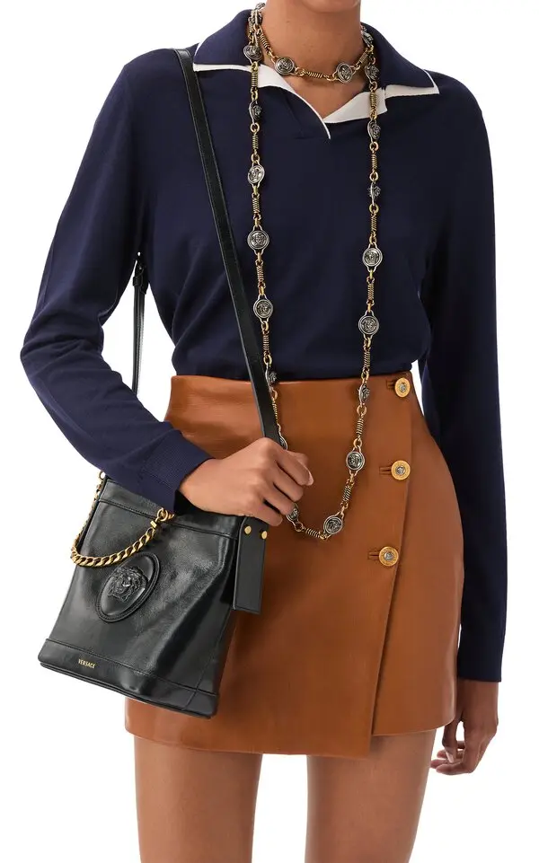Versace Knit Polo Sweater
