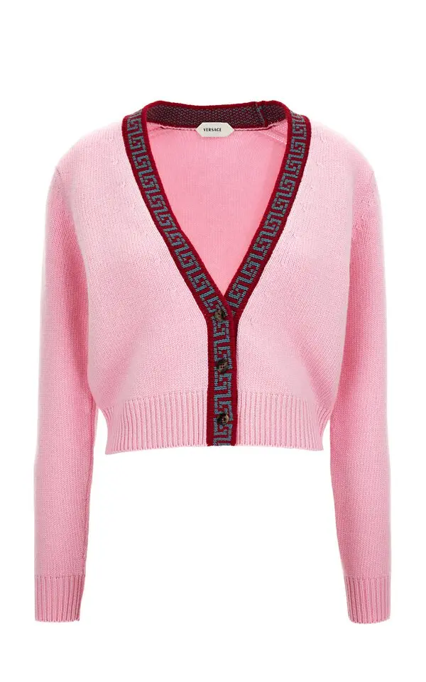 Versace Greca Knit Cardigan