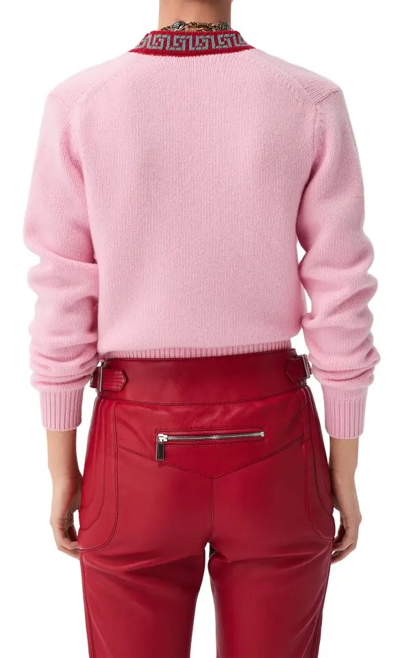 Versace Greca Knit Cardigan