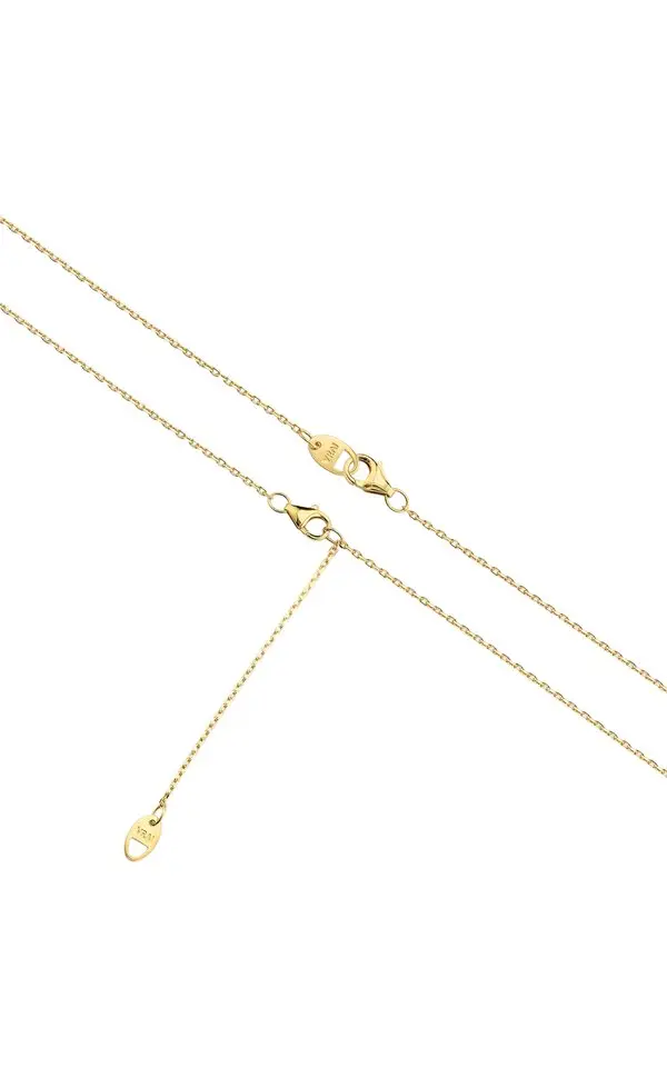 VRAI 14k Yellow Lab-grown Diamond Oval Solitaire Necklace