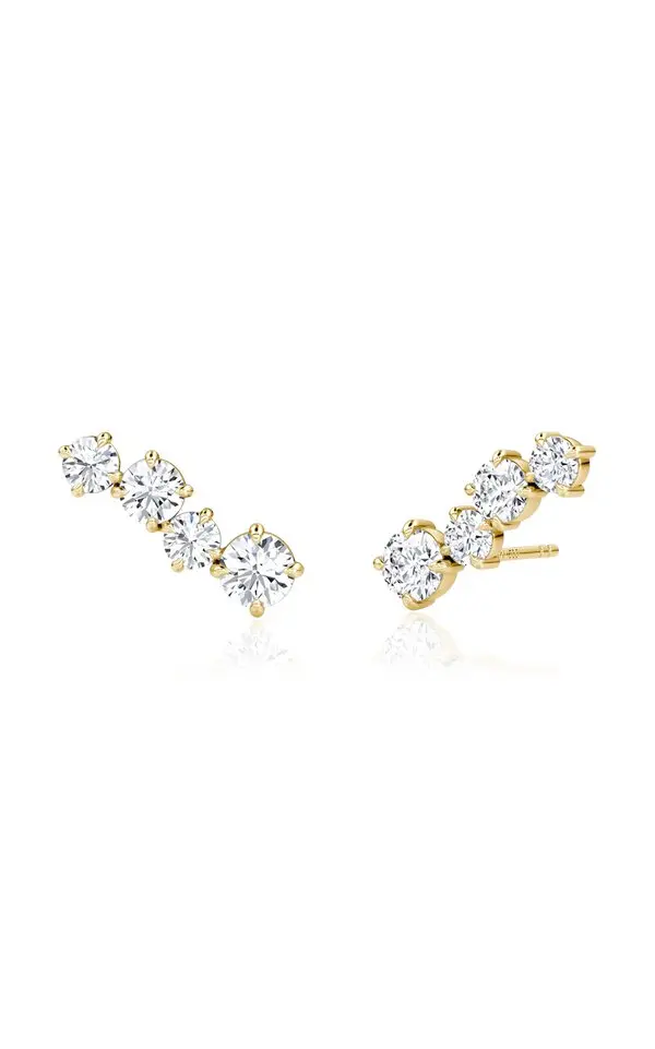 VRAI 14k Yellow Lab-grown Diamond Cosmos Stud